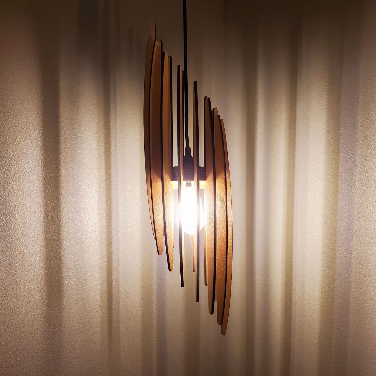"The Orbit" Contemporary Mid-Century Parametric Pendant Light - Bespoke ...